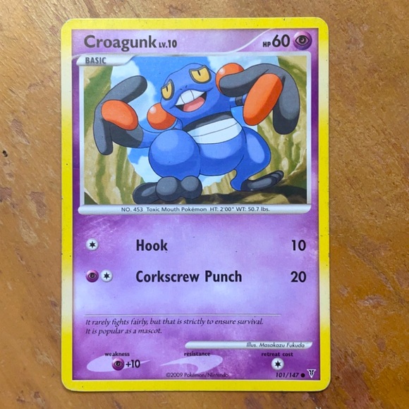 Pokemon | Toys | Croagunk 1147 Pokemon Card | Poshmark
